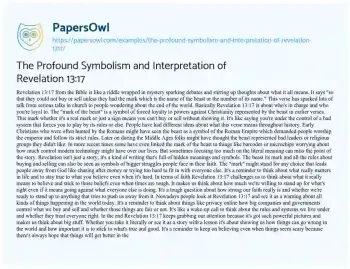 The Profound Symbolism and Interpretation of Revelation 13:17 - Free ...